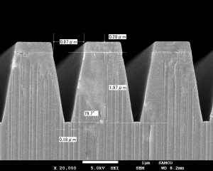 GaN forward taper trench etch | Samco Inc.